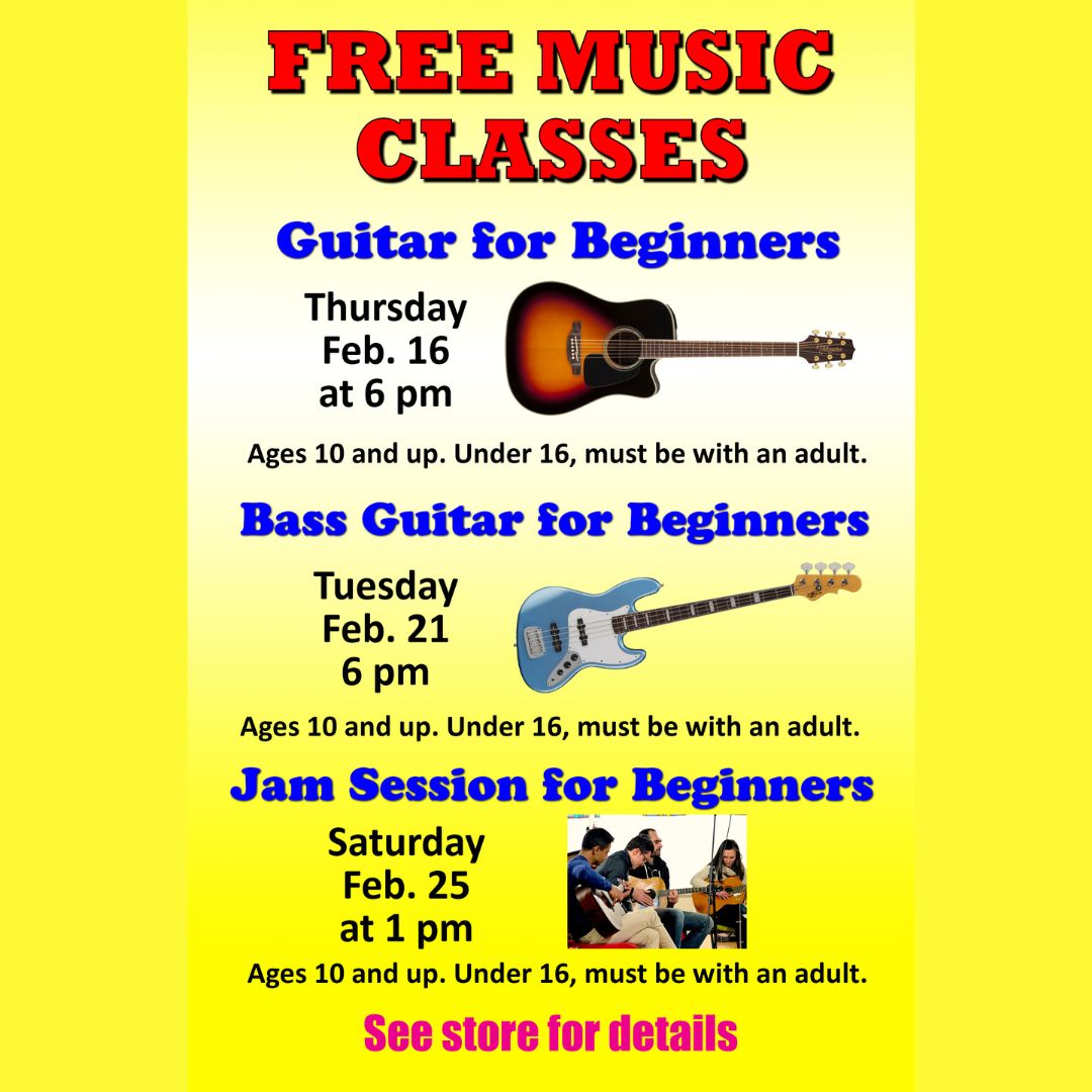 Free Music Classes this month at Eureka Music – Missouri Music Center LLC